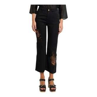 Gaud&igrave; Femme, Jeans, Noir, Taille: W25 Pantalon Brod&eacute;