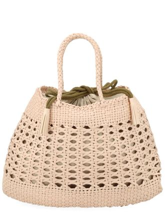 Dragon Diffusion Womens Handbag Santa Cano Beige Leather Handbags Hand Bags