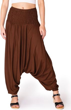 Panasiam Aladinhose einfarbig Braun XL