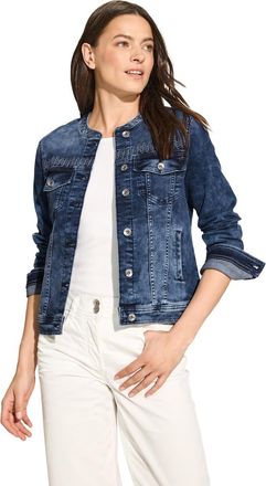 Cecil Damen B212209 Jeansjacke, mid Blue wash, Regular