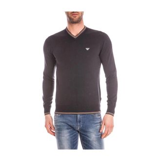 Armani Jeans Gem&uuml;tlicher Strickpullover - - Knitwear - Herren - Schwarzk - S