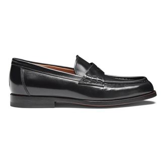 Santoni Femme, Chaussures, Noir, Taille: 36 1/2 EU Mocassins en cuir