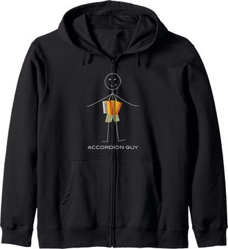 Whyitsme Design Lustiges Herren Akkordeon Guy, Boy Akkordeon Spieler Musiker Kapuzenjacke