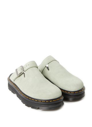 Dr. Martens Zebzack Maultiere in Wildlederleder - Grün