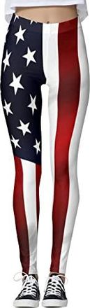 Generic Legging de sport 2026 pour femme, jour de lind&eacute;pendance, pantalon de yoga, course &agrave; pied, pilates de compression, fitness, Noir, S