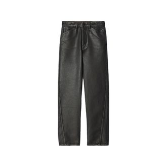 Christophe Lemaire Flared Five-pocket Pants In Heavy Garment-dyed Broken Twill