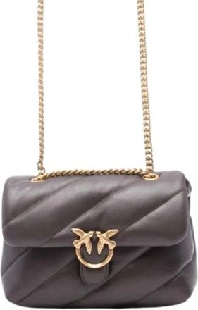 Pinko Pinko - Petit Sac Bandouli&egrave;re Horizontal - Femme - Sacs - Brun - Taille: ONE Size