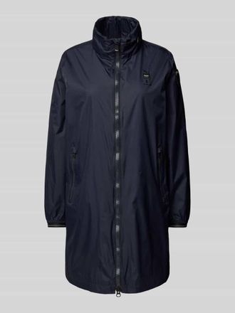 Blauer Parkamantel mit Rei&szlig;verschlusstaschen Modell MARION