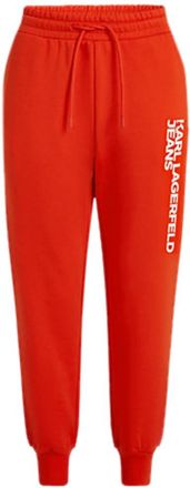 Karl Lagerfeld Karl Lagerfeld Jeans Text Logo Slim Sweatpant, Women, Red, Pants
