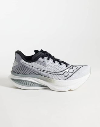 Saucony Endorphin Azura baskets de running blanches et argent&eacute;es