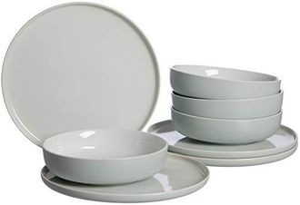 Ritzenhoff & Breker Tafelservice Jasper, 8-teilig, Mint, Steinzeug, Speiseteller und Suppenschalen für 4 Personen