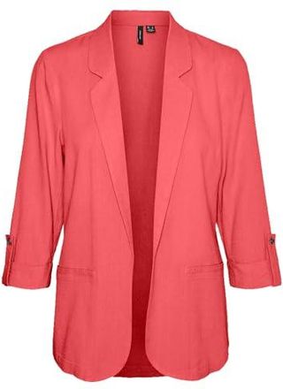Vero Moda Vmjesmilo 3/4 Loose Blazer WVN GA Noos, Dubarry, M Femmes