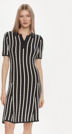 Tommy Hilfiger Strickkleid WW0WW41748 Dunkelblau Regular Fit