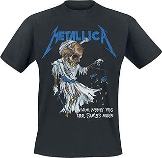 Metallica Tip Scales Homme T-Shirt Manches Courtes Noir L 100% Coton Regular/Coupe Standard