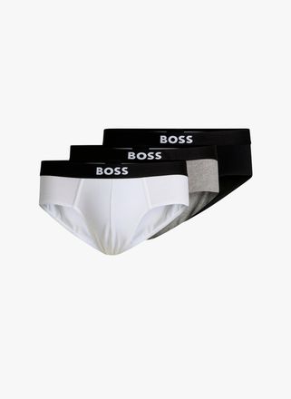 HUGO BOSS Lot de 3 slips en coton m&eacute;lang&eacute;