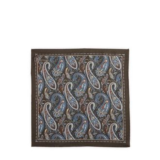 Eton Pochette imprim&eacute;e en soie