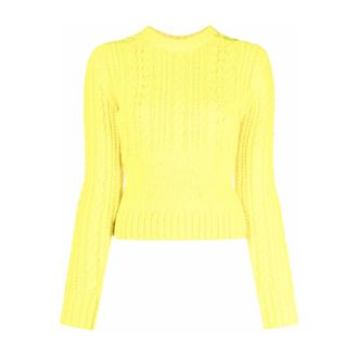 Philosophy di Lorenzo Serafini Maglione Lana Trecce - - Knitwear - Damen - Gelb - S