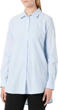 Pieces Damen Pcjiva Shirt Noos Bc Bluse, Kentucky Blue/Stripes:Cloud Dancer, XS EU
