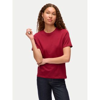 Vero Moda T-Shirt Paulina 10316991 Rot Regular Fit