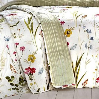 Curtina Dreams & Drapes Spring Glade Tagesdecke, gesteppt, 229 x 195 cm, Mehrfarbig