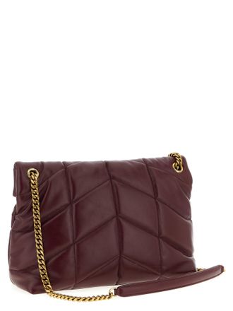 Saint Laurent Womens Bordeaux Calfskin Shoulder Bag