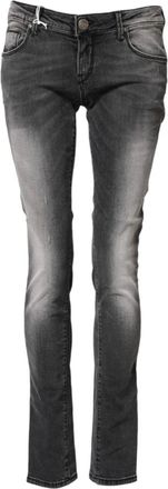 Acht Acht, Femme, Jeans, Gris, Taille: W30 Jean Skinny Taille Basse en Denim