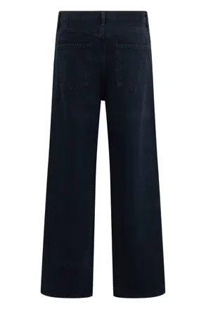 A Gold E Womens Straight-Leg Jeans Blue Cotton