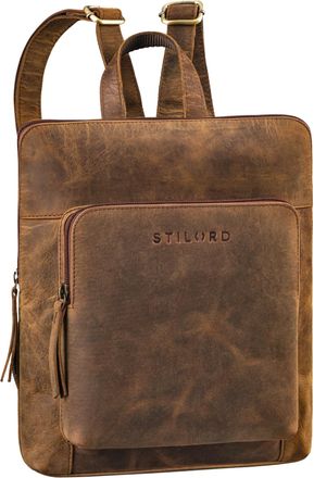 STILORD Ari Kleiner Damen Cityrucksack Leder - Lederrucksack Daypack im Elegantem Vintage Design aus Echtleder | Moderne Rucksack-Tasche für 13-Zoll-Tablets, 
