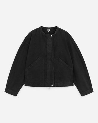 Arket Jacke Aus Baumwolle -Schwarz