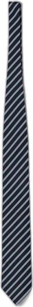 Ermenegildo Zegna Cravate en soie &agrave; rayures - unisex - Accessoires - Bleu - Taille: ONE Size