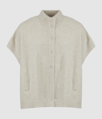 C.T. Plage Poncho Ladies High Neck Ivory