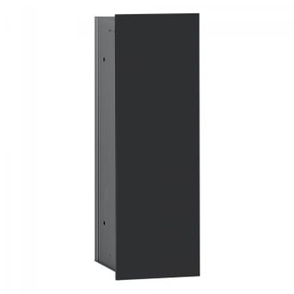 Emco Asis 2.0 Unterputz Badschrank f&uuml;r WC-B&uuml;rste, Glas schwarz, Einbauschrank, T&uuml;ranschlag w&auml;hlbar - 973427531