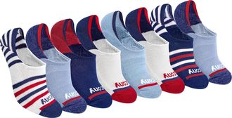 Saucony Damen No Show Gepolsterte Unsichtbare Linersocken, Erh&auml;ltlich in S-l (8, 16 L&auml;ssige Socken, Americana Sortiert (8 Paar), Medium (16er Pack)