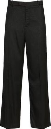 Casablanca Pantalon &eacute;vas&eacute; en laine vierge m&eacute;lang&eacute;