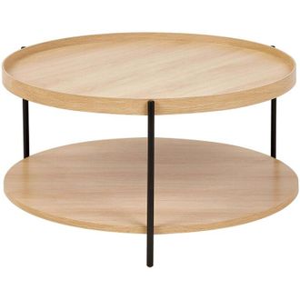 Beliani Couchtisch LANDER Hellbraun