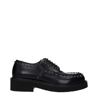 Valentino Garavani Derby Gentleglam Hommes Cuir Noir