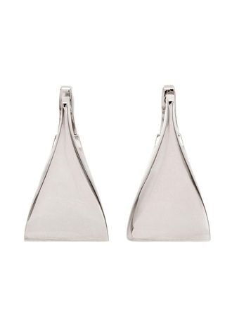 Courr&egrave;ges boucles doreilles &agrave; design g&eacute;om&eacute;trique - Argent