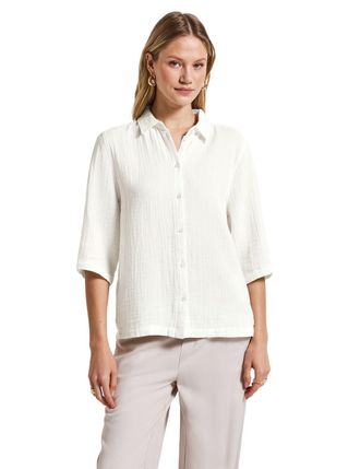 Street One Damen Musselin Hemdbluse
