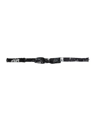 Dolce & Gabbana Black Floral Silk Adjustable Neck Men Bow Tie