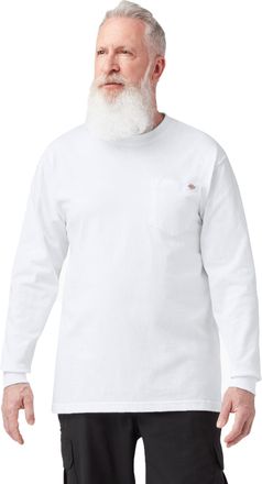Dickies Herren Lang&auml;rmeliger, Schwerer Rundhalsausschnitt Langarmshirt, Wei&szlig; (White WH), XX-Large (Herstellergr&ouml;&szlig;e: XXL)