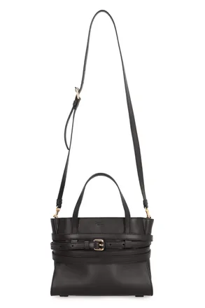 Moschino Tie Me Small Top Handle Bag - Black