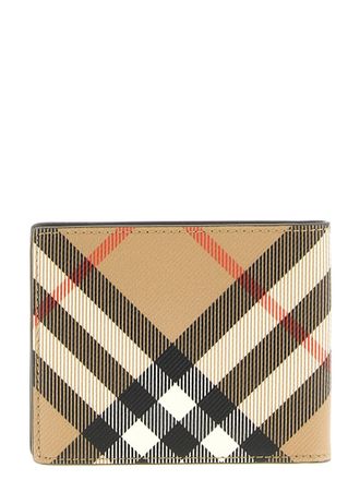 Burberry Iconic Check Wallet - Beige