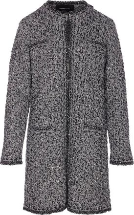 Fabiana Filippi manteau brod&eacute; de sequins - Bleu