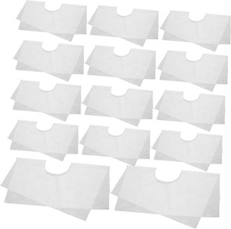 PartyKindom Massagelaken 100 Stück Einweg Gesichtsauflagen Mit Rundem Loch Mikrofasermaterial Hygieneeinfach Für Spa Massageliegen Salonmassage Zubehör