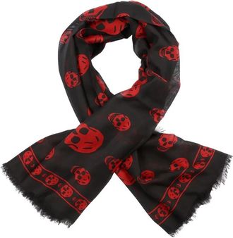 Alexander McQueen Alexander McQueen Tücher & Schals - Skull Silk Scarf - Gr. unisize - in Schwarz - für Damen