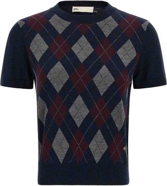 Tory Burch Pull Col Rond - Bleu