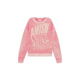 Amish Homme, Pulls, Rose, Taille: XL Maglia Girocollo