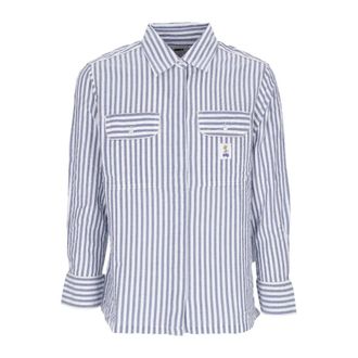 Obey Gestreiftes Langarmhemd-Set - - Blouses & Shirts - Damen - Blau - M