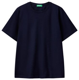Benetton Damen 3bvxd102p T-Shirt, Dunkelblau 016, L, Large