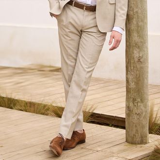 Bexley Pantalon Lazare - Costume homme beige chin&eacute;